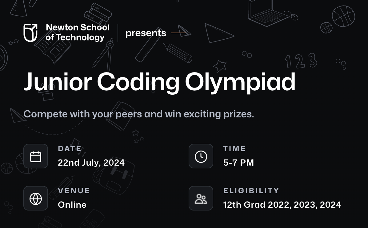 NST Junior Coding Olympiad 2024 - Prizes Worth 3 Lakh | Free C++ ... NST Junior Coding Olympiad 2024 - Prizes Worth 3 Lakh | Free C++ ...