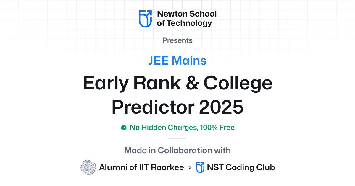 JEE Main Early Rank Predictor for 2025 | AI-Powered Analysis | Newton ...